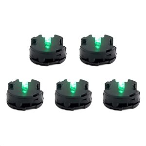 tiseker 5 pieces green led units set for gundam models kit, mg led unit set for gundam 00 mg gn-x light up certain gundam models