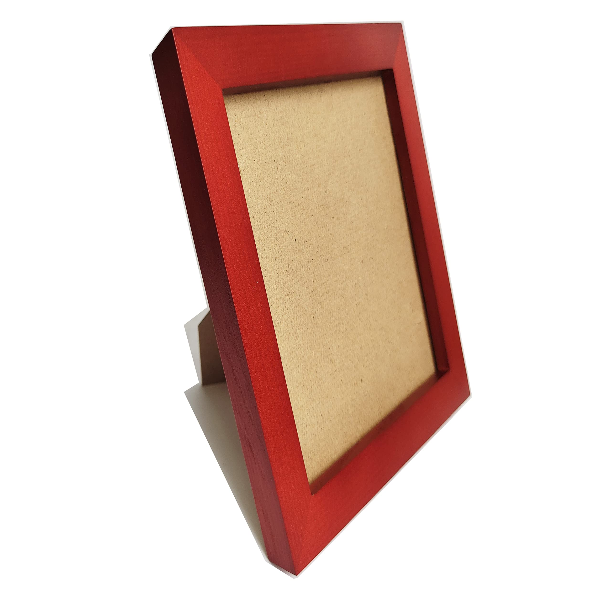 ZXT-parts 5x7 Picture Frames Red Photo Frame. Solid Wood, Cover Plastic Panel (Not Glass), The Tabletop or The Wall.