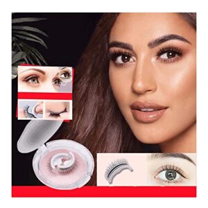 2022 new reusable self adhesive lashes, waterproof reusable eyelashes no eyeliner or glue, fake eyelashes natural look, stable/non-slip natural lashes, perfect false eyelashes for women (natural)