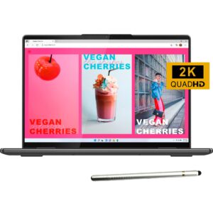 lenovo yoga 7i 2-in-1 laptop, 14" 2.2k touchscreen, intel 12th evo platform 10-core i5-1235u, 8gb lpddr5 ram, 512gb ssd, intel iris xe graphics, thunderbolt, backlit kb, fp, win11 h, w/stylus pen