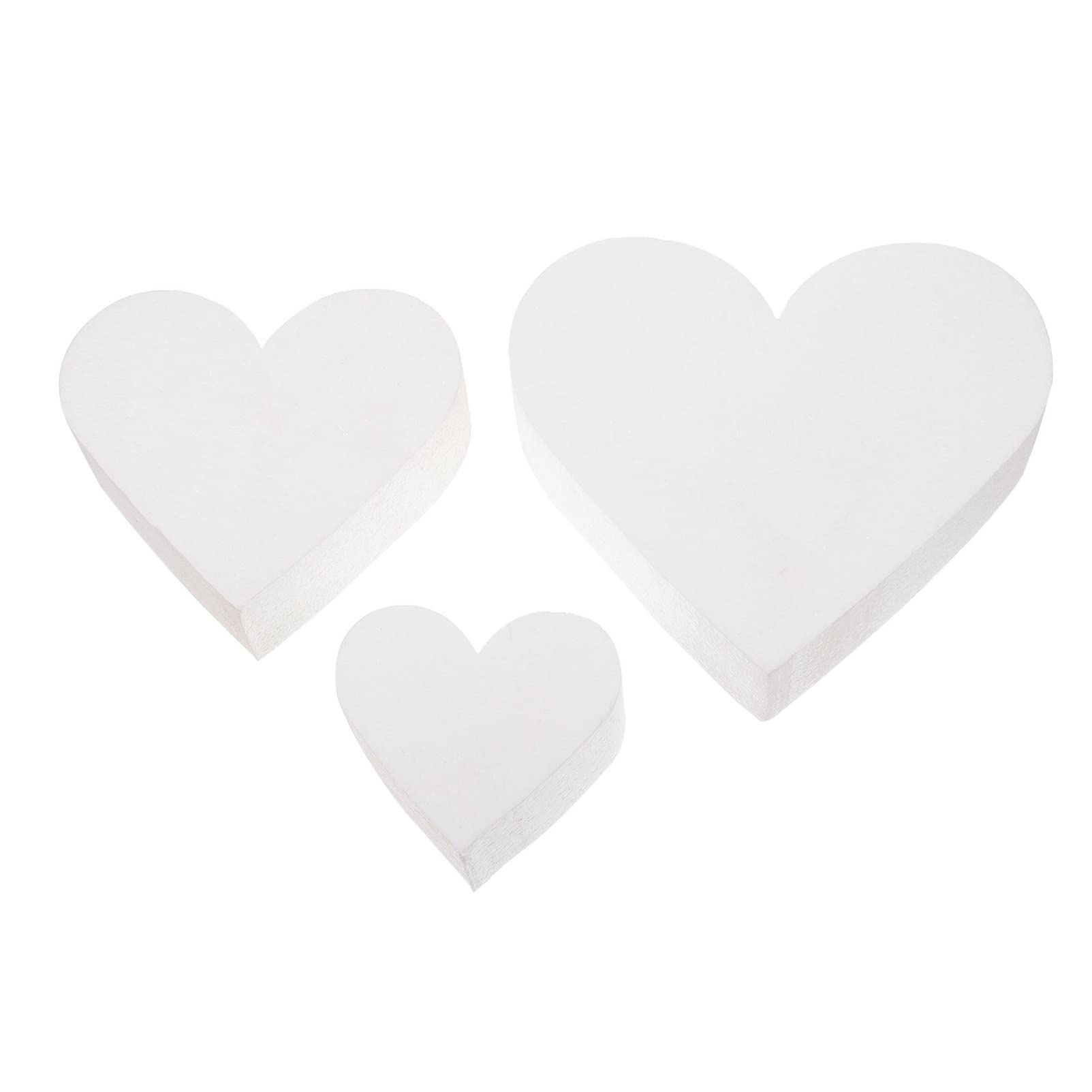 jojofuny 6 Pcs Bubble Cake Polystyrene Cake Mould Cake for Practice Wedding Cake Heart Decor Rounds Cake Dummies Birthday Decorating Cake Chocolate White Foam Decoration Fake