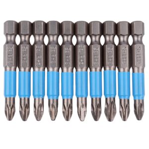 wolfride 10pcs phillips head drill bit magnetic phillips head screwdriver bits ph2 bit set - 50mm