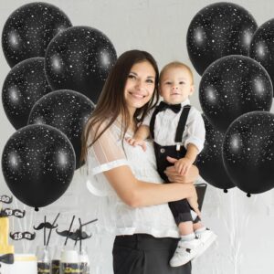 60 Pcs 12 Inch Galaxy Birthday Party Balloons Space Theme Party Balloons Black Latex Outer Space Planet Balloons Birthday Party Decorations Space Themed Party Supplies for Teens and Adult