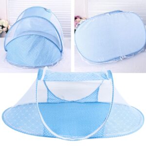 Tefola Baby Mosquito Net,Folding Crib Netting Baby Bedding Portable for Children Summer Supplies