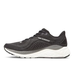 new balance women's fresh foam x 860 v13 running shoe, black/white/castlerock, 9.5