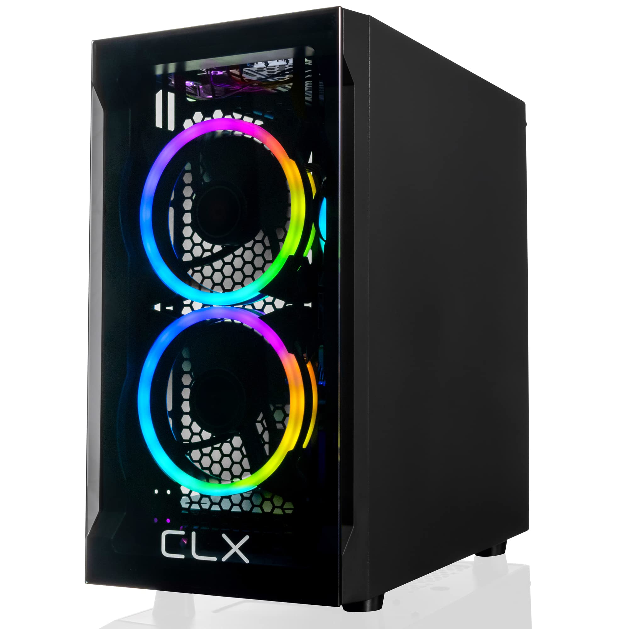 CLX Set Gaming Desktop - Intel Core i5 10400F 2.9GHz 6-Core Processor, 16GB DDR4 Memory, GeForce GTX 1650 4GB GDDR5 Graphics, 1TB SSD, WiFi, Windows 11 Home 64-bit, Black