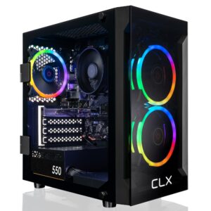 clx set tgmsetrxm2501bm gaming desktop computer - amd ryzen 7 5700g octa-core [8 core] 3.80 ghz - 16 gb ram ddr4 sdram - 1 tb m.2 pci express nvme ssd - mini-tower - black