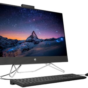 HP Newest All-in-One Desktop Computer, 27'' Full HD Display, AMD Ryzen 5 5500U Processor, 32GB RAM, 1TB SSD, Wi-Fi, HDMI, Webcam, Bluetooth, Windows 11 Home, Black