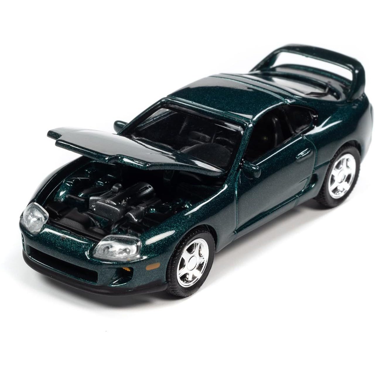 1996 Supra Deep Jewel Green Metallic Modern Muscle Limited Edition 1/64 Diecast Model Car by Auto World 64362-AWSP102 B