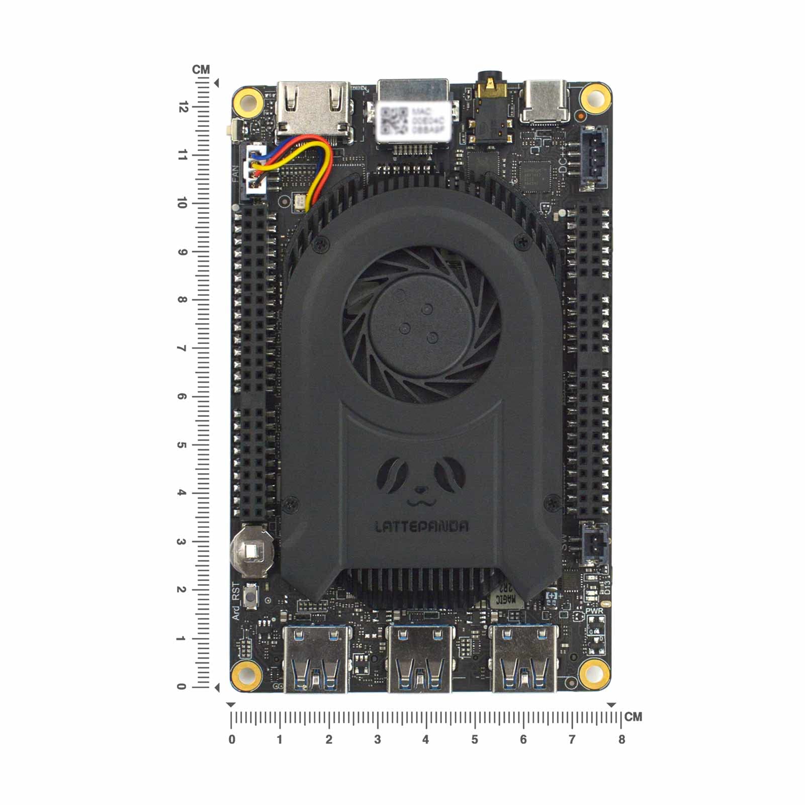 LattePanda 3 Delta 864-Pocket-Sized Windows 10 & 11/Linux Single Board Computer with Intel Celeron N5105, 8GB RAM+64GB eMMC, Wi-Fi 6(2.4G/5G), Dual M.2 Expansion and Dual 4K@60Hz Video Output