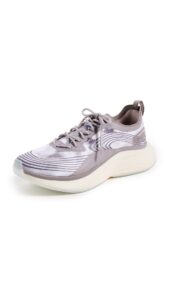 apl: athletic propulsion labs women's streamline sneakers, tundra/asteroid/tie dye, grey, print, metallic, 9.5 medium us