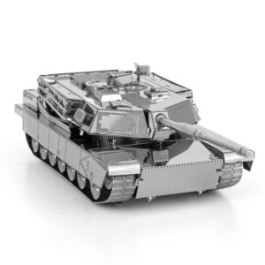 Metal Earth M1 Abrams Tank 3D Metal Model Kit Bundle with Tweezers Fascinations