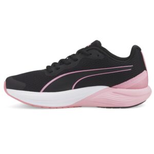 puma women's feline lace up sneaker black/pink 10 medium us