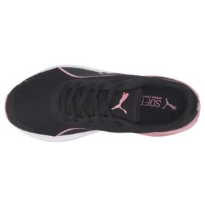 PUMA Women's Feline Lace Up Sneaker Black/Pink 10 Medium US