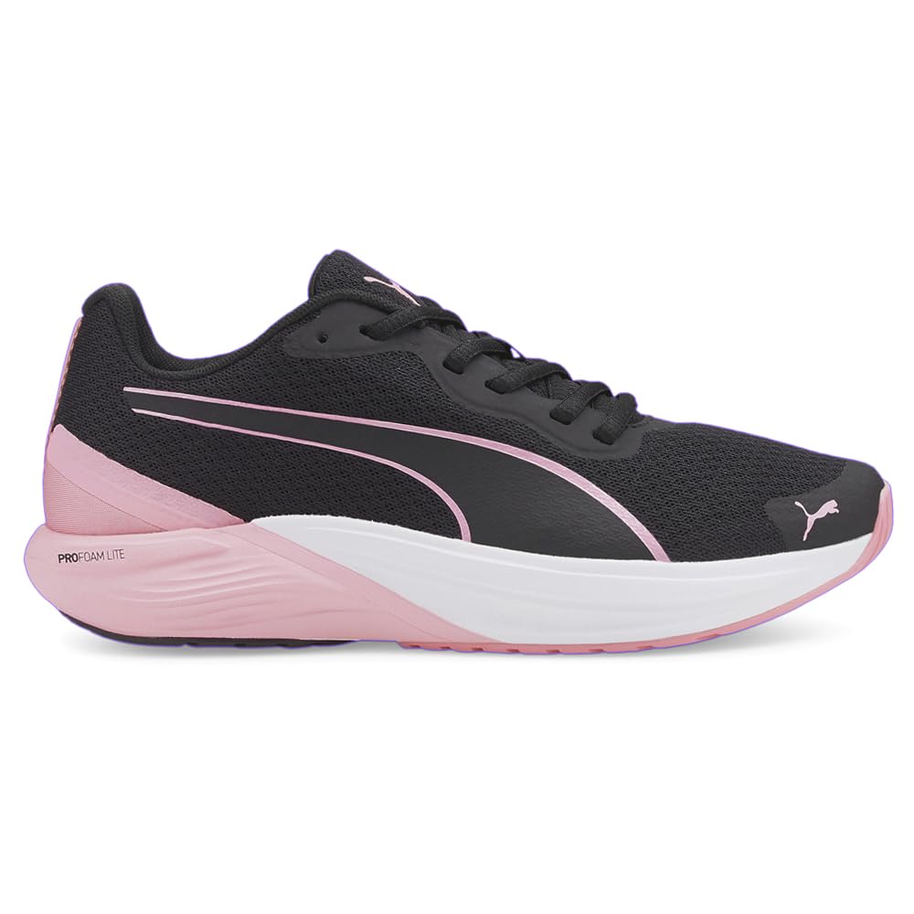 PUMA Women's Feline Lace Up Sneaker Black/Pink 10 Medium US