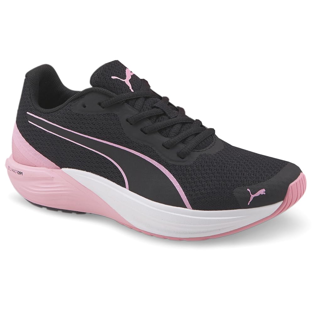 PUMA Women's Feline Lace Up Sneaker Black/Pink 10 Medium US