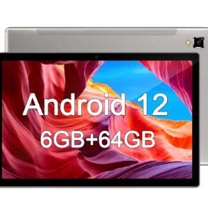 YOBANSE Android Tablet 10 inch, Android 12 Tablet, 6GB RAM 64GB ROM