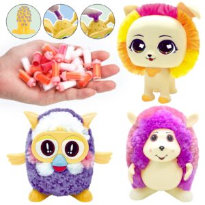 feidama plush toy set. cute plush toys, stuffed animals toys dolls, soft plush stuffed animal plushier, colorful stuffed diy plush animal toys dolls for kids girls boys (hedgehog+owl+puppy)