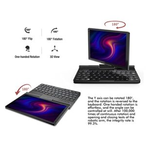 PUSOKEI 2 in 1 Laptop, Windows 11 Laptop 8in, Pentium Silver N6000 Processor, 8GB RAM 512GB SSD, FHD 1200P IPS Rotatable Touchscreen, 2.4G/5G WiFi, BT 5.0, Backlit Keyboard(2 in 1)