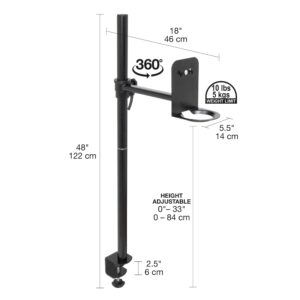 Prism Projector Tabletop Stand with Clamp Base for Desktop Projection