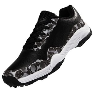 ehqzn women golf shoes breathable golf shoes women spikeless golf training sport sneakers black