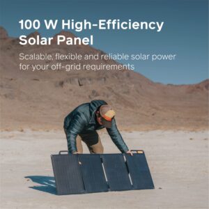 BioLite, SolarPanel 100, 100 Watt Folding Solar Panel for Outdoor, Camping, RV and Off Grid Living