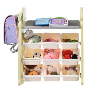 ochine wood toy storage organizer kids toy organizer toy storage cabinet wooden bookcase and bookshelf kids toy organizer and storage bins for playroom, bedroom, nursery, school classroom