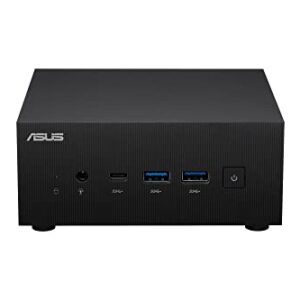 ASUS ExpertCenter PN52 Mini PC Barebone with AMD 6-Core R5-5600H, Quad-4K displays, 7 x USB, up to 64GB DDR4 RAM, Triple Storage Design, WiFi 6E, Bluetooth, USB-C with VESA Mount