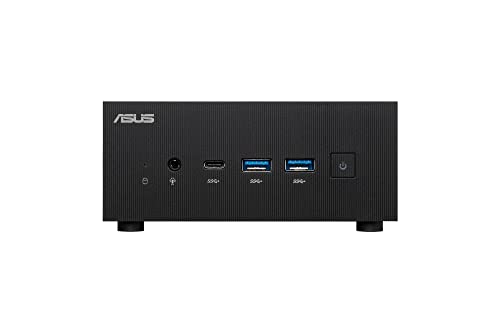 ASUS ExpertCenter PN52 Mini PC Barebone with AMD 6-Core R5-5600H, Quad-4K displays, 7 x USB, up to 64GB DDR4 RAM, Triple Storage Design, WiFi 6E, Bluetooth, USB-C with VESA Mount