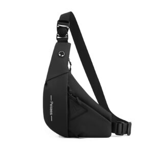 peicees crossbody sling bag for men women lightweight hiking backpack purse waterproof shoulder bag slim chest bags small