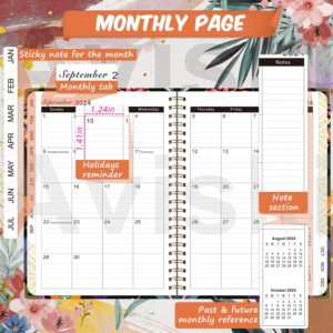 2024 Planner, Weekly & Monthly Planner 2023 from Jan. 2024-Dem. 2024, 6.1"×8.5", Academic Planner 2024 with Tabs, Thick Paper, Twin-Wire Binding, Home or Office Use for Gifts