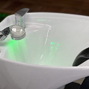 Socila Professional LED Shower Head: Auto Color Changing, High Pressure, and Water Filtration for Shampoo Bowl"