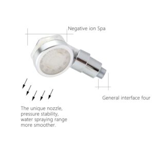 Socila Professional LED Shower Head: Auto Color Changing, High Pressure, and Water Filtration for Shampoo Bowl"