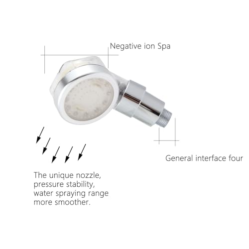 Socila Professional LED Shower Head: Auto Color Changing, High Pressure, and Water Filtration for Shampoo Bowl"