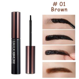 2 PCS Tattoo Peel Off Eyebrow Gel Tint,Tattoo Brow Peel Off Tint Gel,3 Days Long-Lasting Waterproof Brown Tattoo Gel Tint,Easy Application (101 Brown)