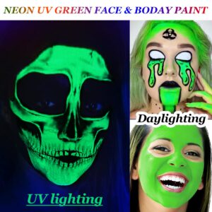 DE'LANCI Neon Green Body Paint Stick