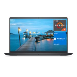 dell inspiron 3515 laptop, 15.6" hd screen, amd ryzen 5 3450u processor, 16gb ram, 1tb pcie ssd, webcam, sd card reader, hdmi, wi-fi, windows 11 home, carbon black