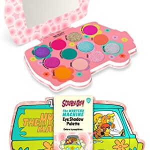 MAD Beauty Scooby-Doo Mystery Machine Eye Shadow Palette | Lid Mirror, Travel Ready, Metallic Shimmers, Pressed Glitter | Cruelty-Free Cosmetics | Great Gift for Women, Adults, and Kids