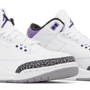 Nike Men's Air Jordan 3 Retro Basketball Shoes, White/Black-dark Iris-cement G, 9.5