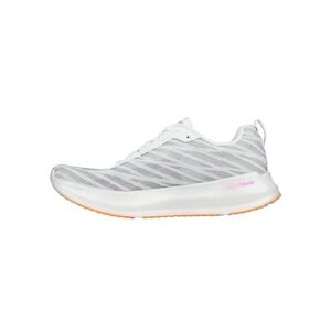 skechers women's go run razor excess 2 white/orange 7.5 b