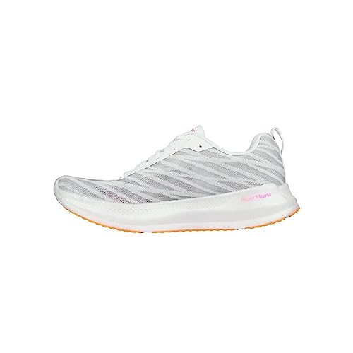 Skechers Women's Go Run Razor Excess 2 White/Orange 7.5 B