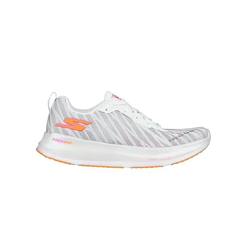 Skechers Women's Go Run Razor Excess 2 White/Orange 7.5 B