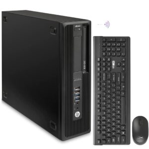 hp workstation z240 sff desktop pc,refurbish desktop i5,win 10 business computers,16g ddr4,1tb nvme m.2 ssd,dvd,dvi,dp,hdmi,built-in wifi,bt,wireless k&m + tjj pad (renewed)