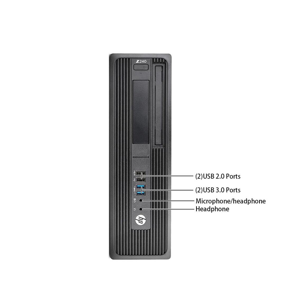 HP Workstation Z240 SFF Desktop PC,Refurbish Desktop i5,Win 10 Business Computers,16G DDR4,1TB NVMe M.2 SSD,DVD,DVI,DP,HDMI,Built-in WiFi,BT,Wireless K&M + TJJ PAD (Renewed)