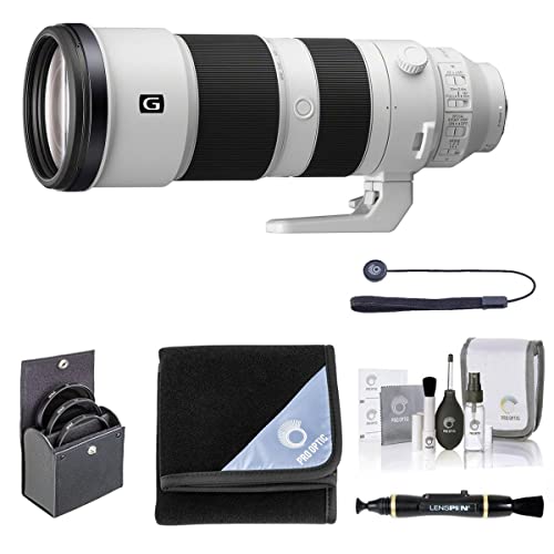 Sony FE 200-600mm f/5.6-6.3 G OSS Lens for Sony E, Bundle with ProOptic 95mm Filter Kit, Lens Wrap, Lens Cleaner, Cleaning Kit, Universal Lens Cap Tether