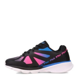 fila memory cryptonic 9 black/electric blue lemonade/knockout pink 6.5 b (m)