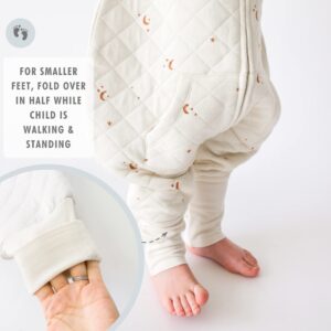 Tealbee DREAMSIE Toddler Wearable Blanket with Sleeves | Baby Sleep Bag Sack with Feet and Sleeves for Walkers and Walking Baby. TOG 1.2 Toddler Sleep Suit to Keep Warm (12M-2T)