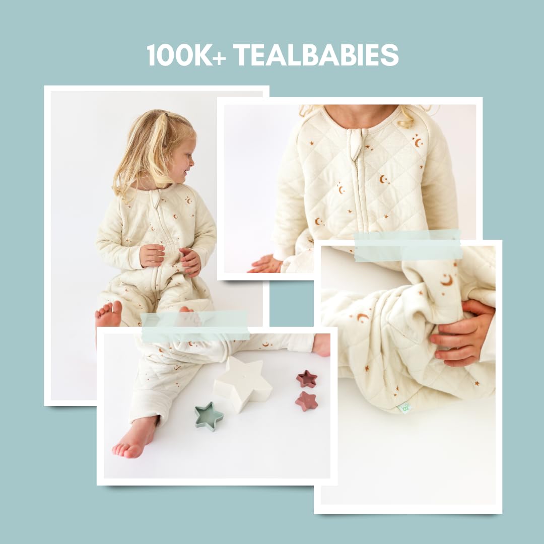 Tealbee DREAMSIE Toddler Wearable Blanket with Sleeves | Baby Sleep Bag Sack with Feet and Sleeves for Walkers and Walking Baby. TOG 1.2 Toddler Sleep Suit to Keep Warm (12M-2T)