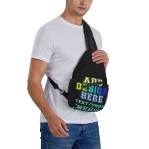 Custom Crossbody Bags Personalized Sling Bag Leisure Sports Outdoor Custom Bag For Men Backpack Optional Color Add Your Own Design Here