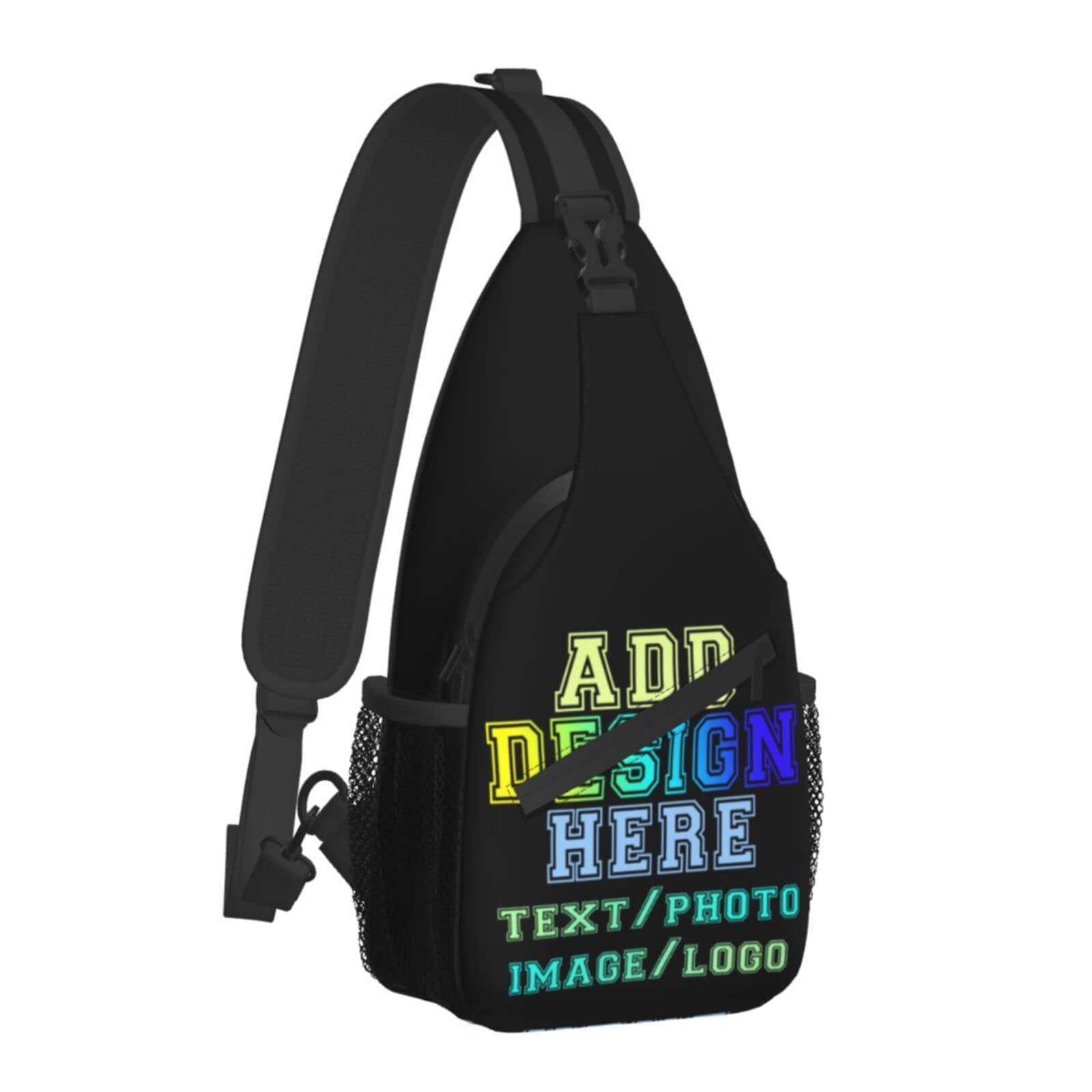 Custom Crossbody Bags Personalized Sling Bag Leisure Sports Outdoor Custom Bag For Men Backpack Optional Color Add Your Own Design Here